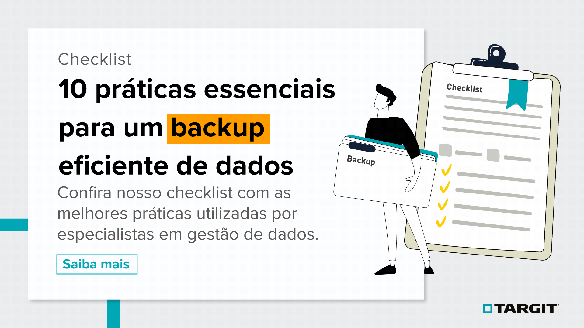 Checklist | 10 práticas de backup de dados